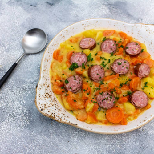 Möhreneintopf mit Mettenden - Leckere Koch & Grill Rezepte